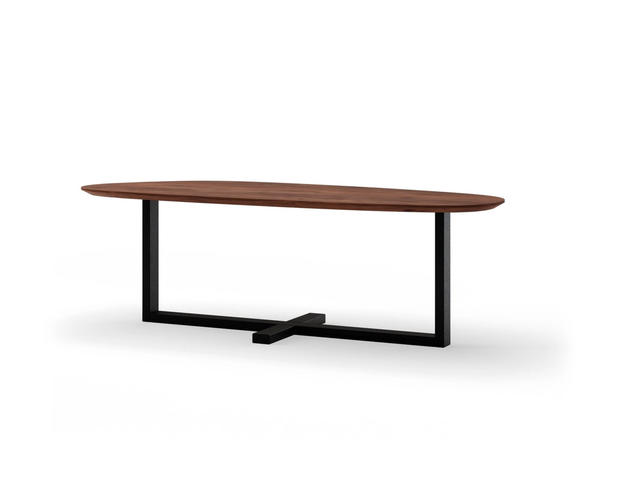 Organic Leaf walnut dining table Felix | Table du Sud